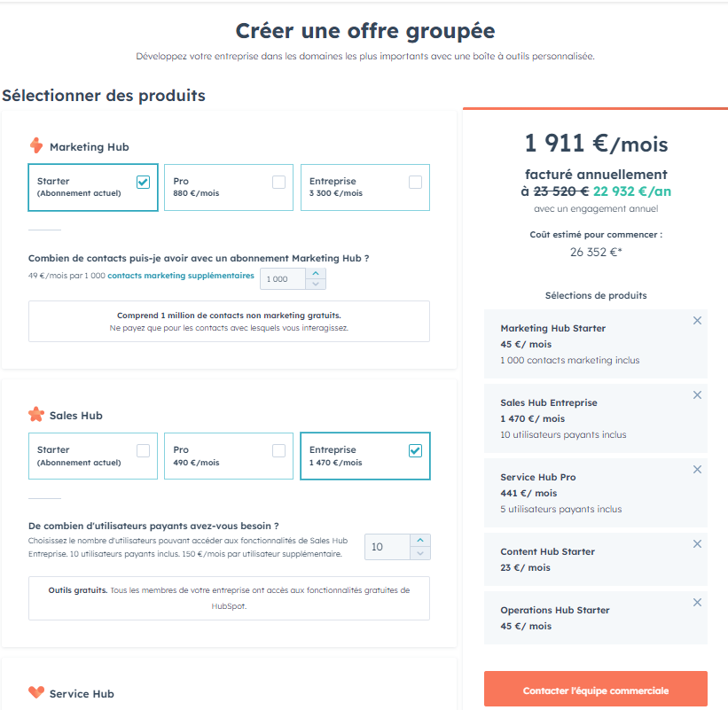 Tarifs HubSpot CRM : guide complet des prix